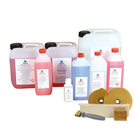 Væsker & pensler - Greinox TF, Rapid & Polish | Tornbosvejs